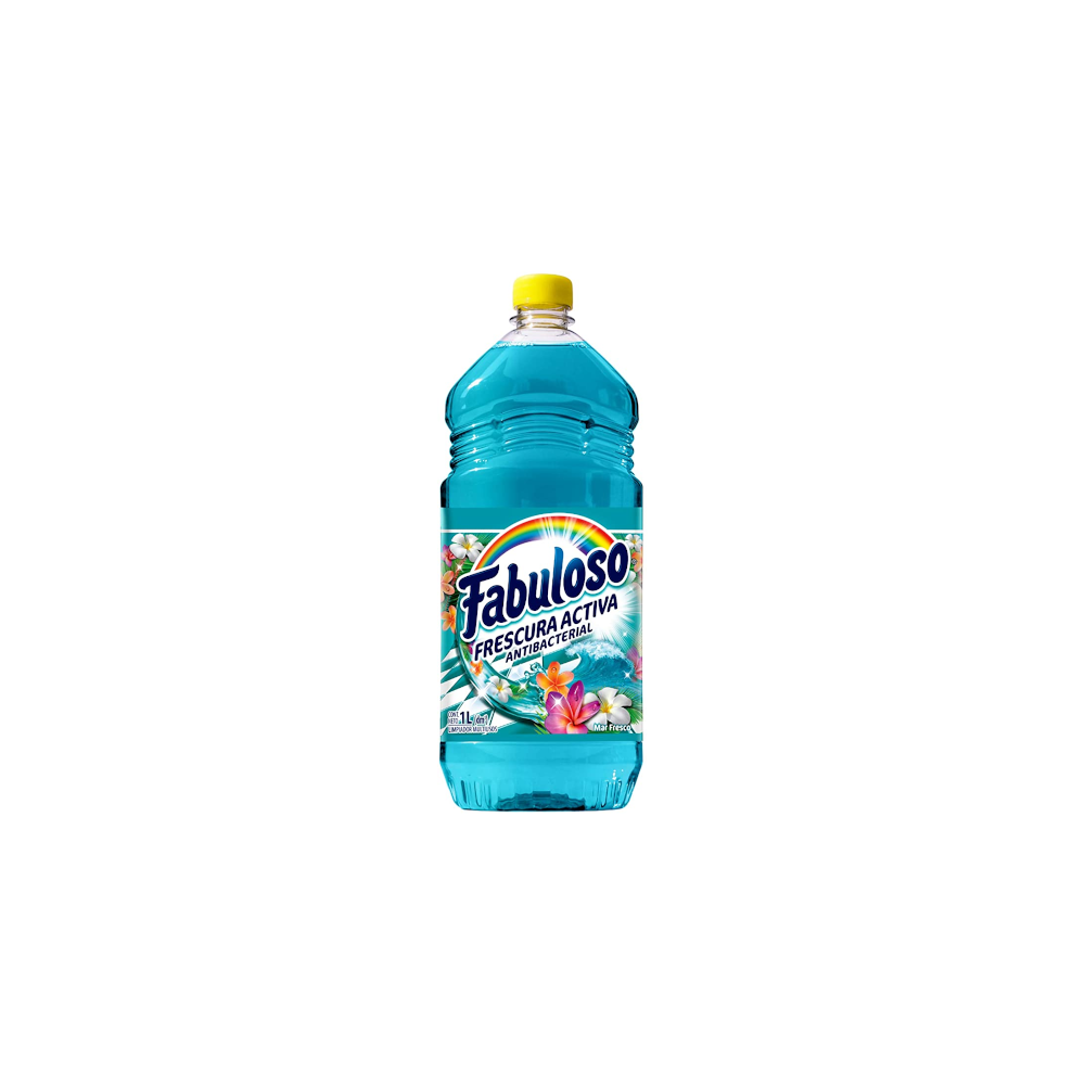 Limpiador Líquido Multiusos Fabuloso Frescura Activa Antibacterial Mar ...